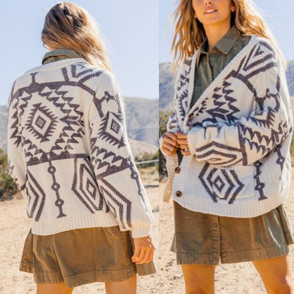 Private Label | Sweaters | 6243 Aztec Cardigan Sweater | Poshmark